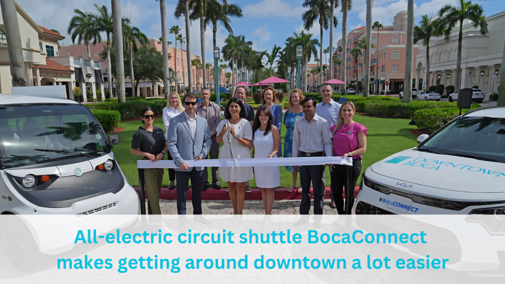 All-electric circuit shuttle BocaConnect makes getting around downtown ...